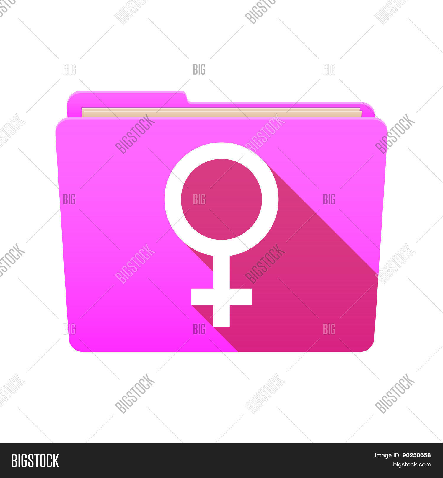 Folder Icon Female Vector & Photo (Free Trial) | Bigstock