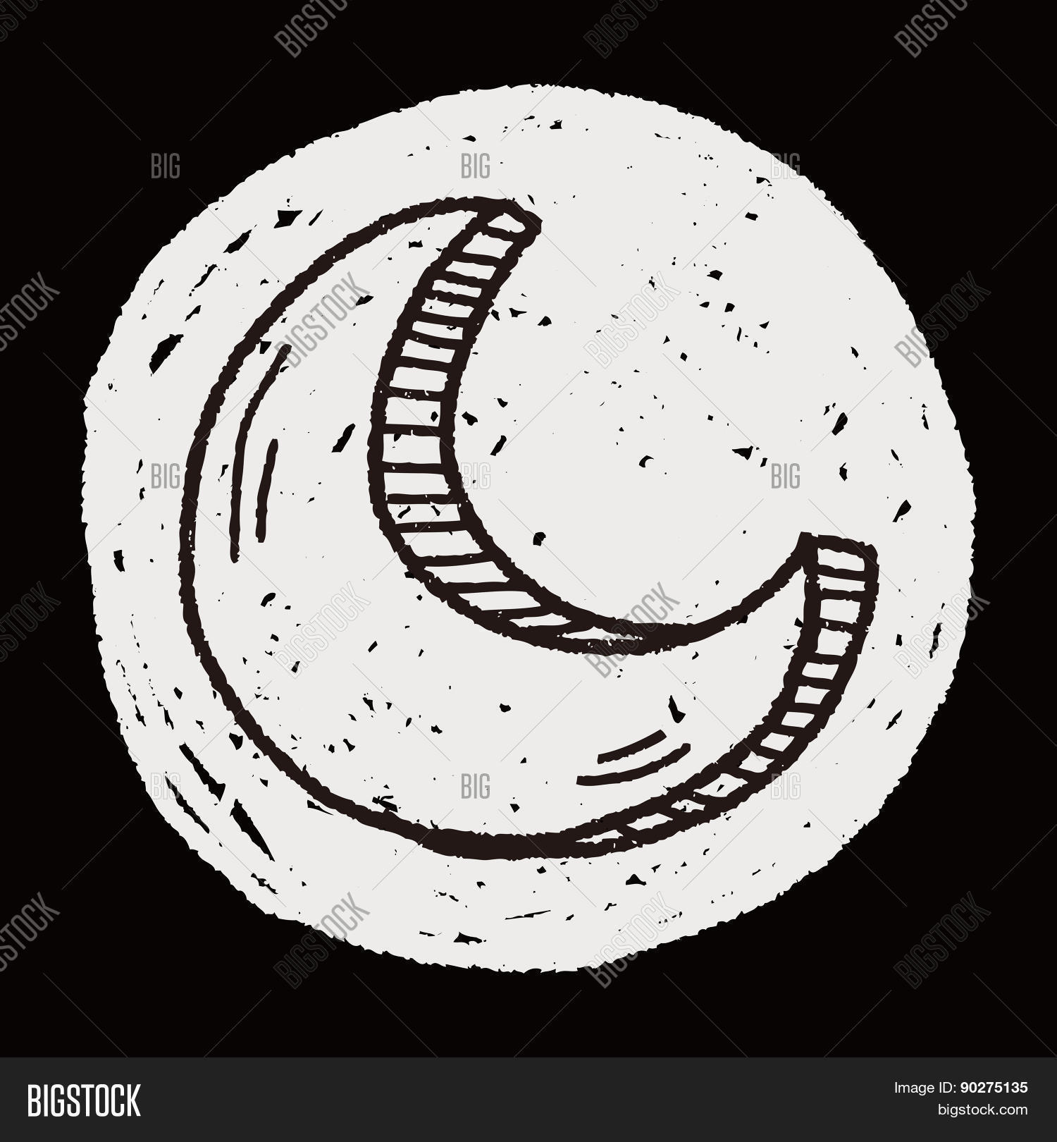 Moon Doodle Vector & Photo (Free Trial) | Bigstock