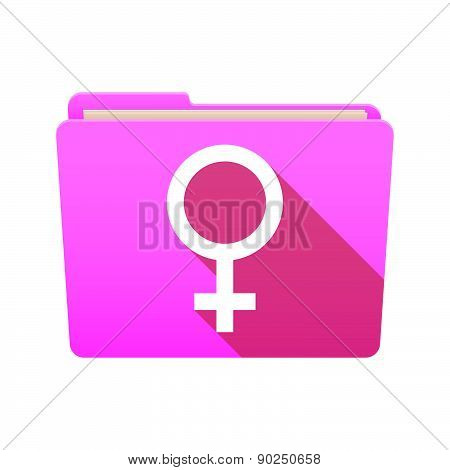 Folder Icon Female Vector & Photo (Free Trial) | Bigstock