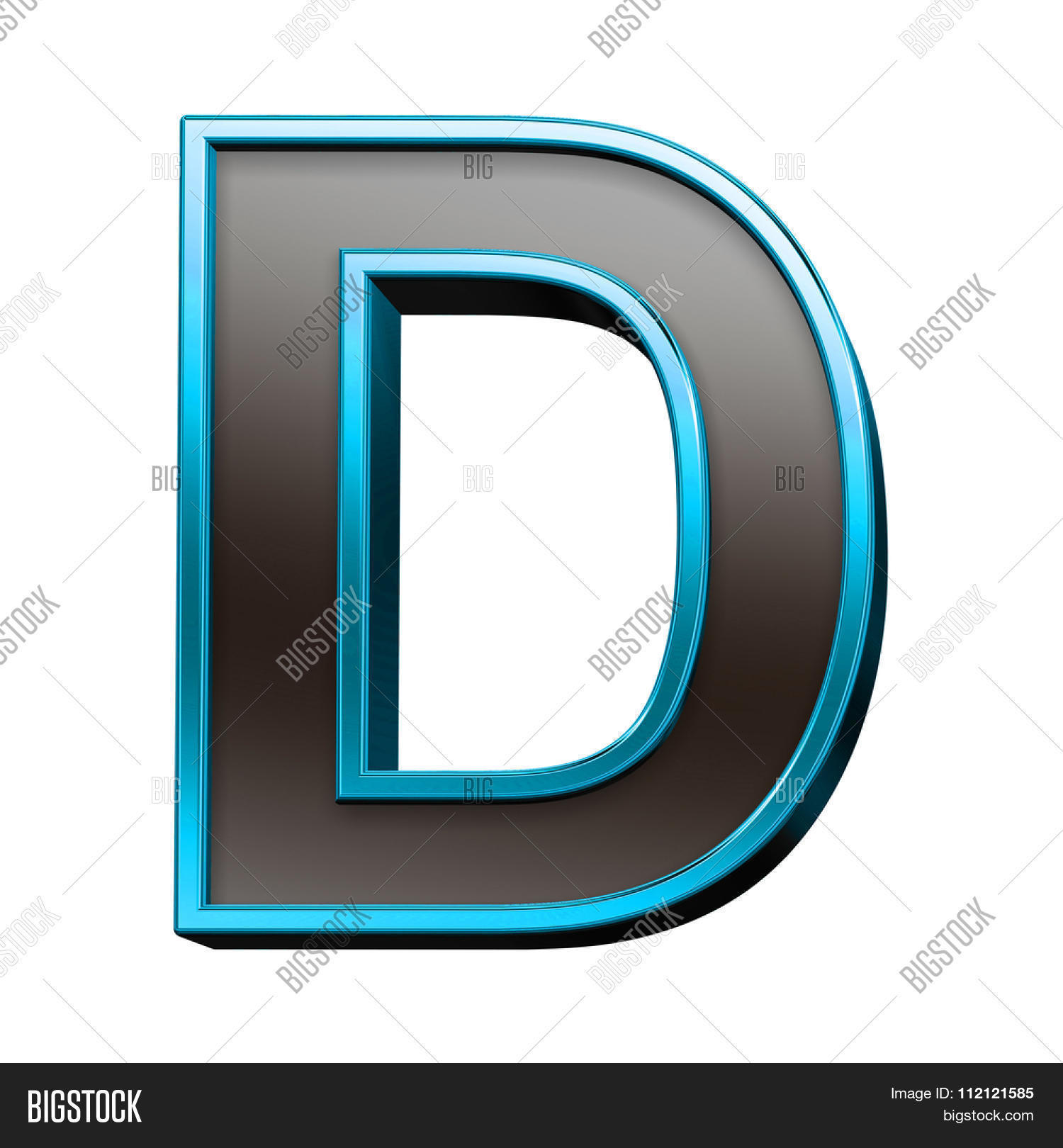One Letter Black Blue Image & Photo (Free Trial) | Bigstock