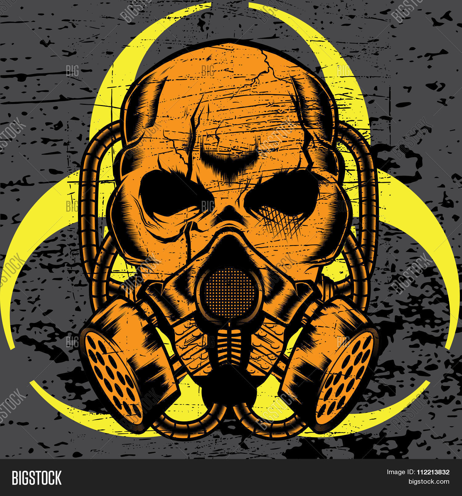 Skull Gas Mask Vector