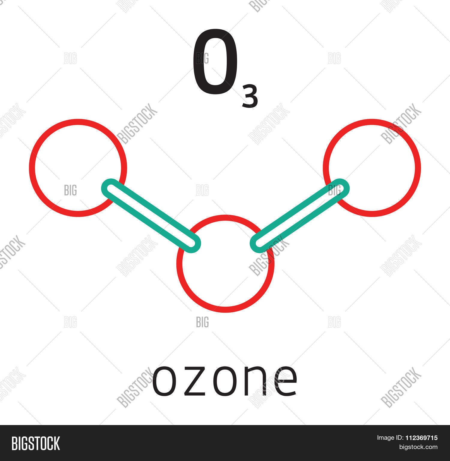 O3 Ozone Molecule Vector & Photo (Free Trial) | Bigstock