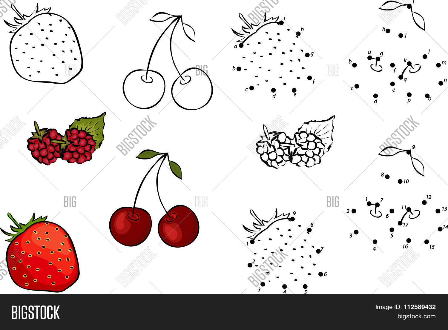 Cartoon Berries. Vector & Photo (Free Trial) | Bigstock
