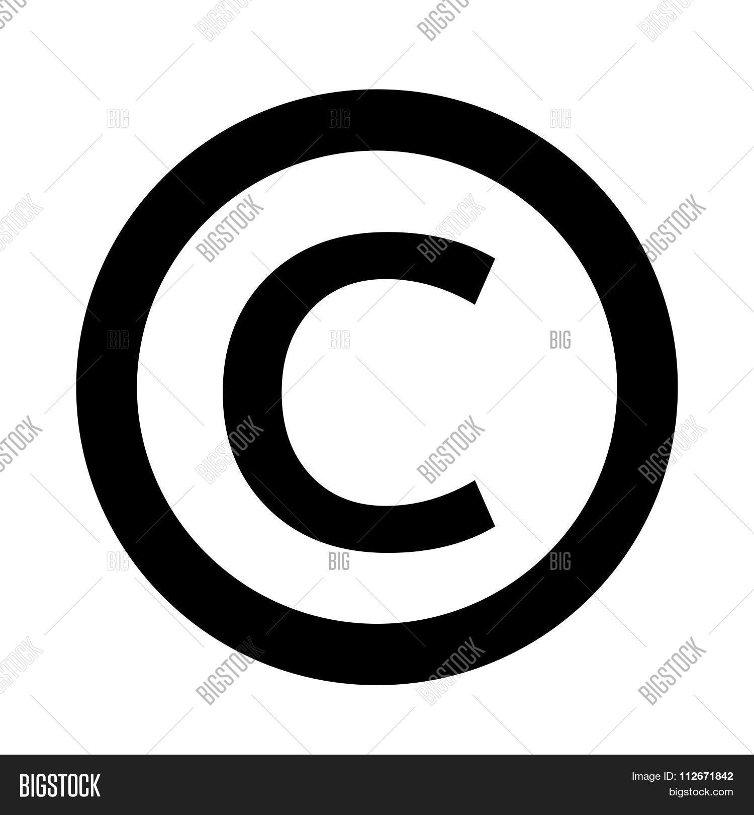Copyright Symbol Icon Vector & Photo (Free Trial) | Bigstock