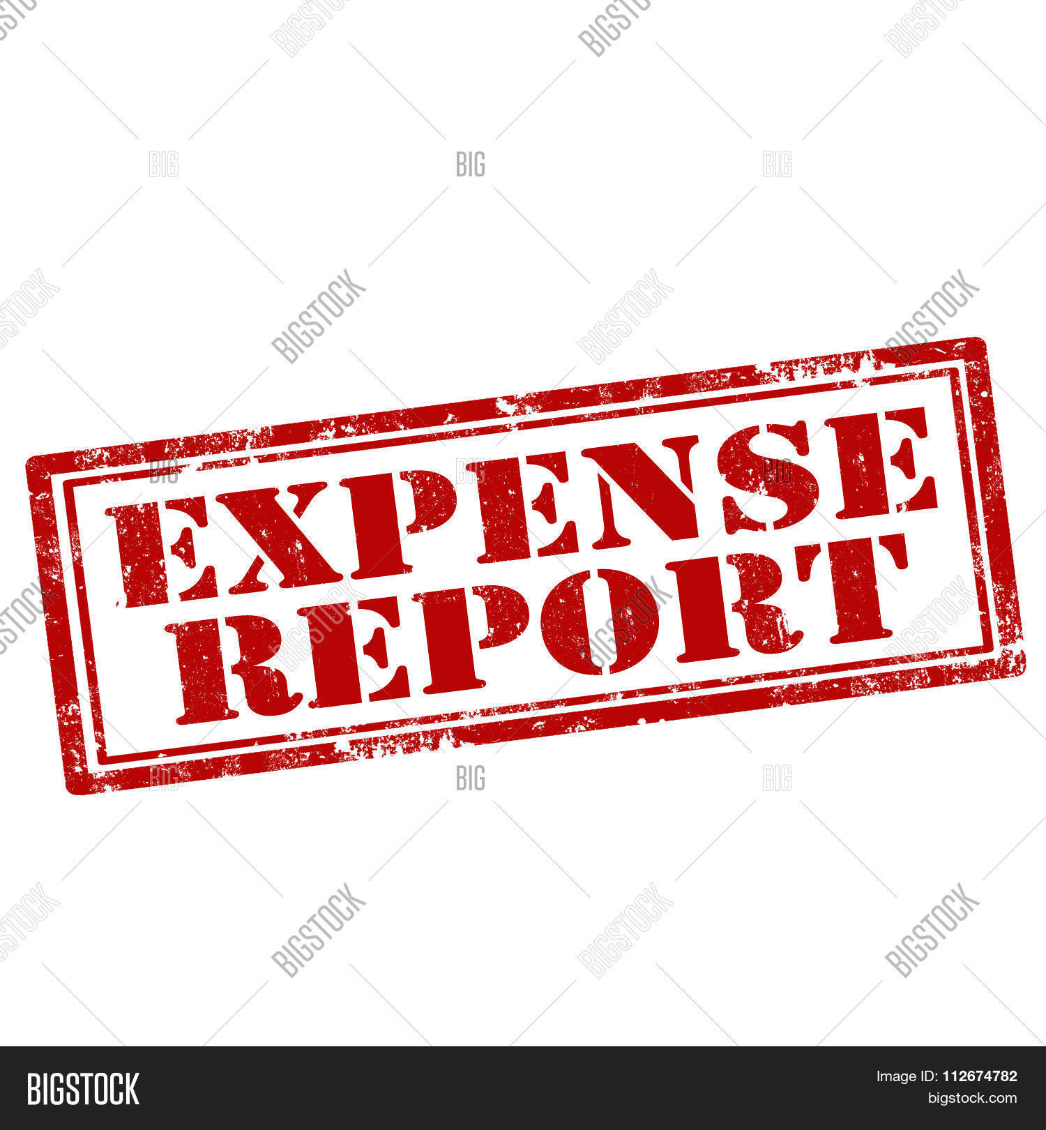 Expense Report-stamp Vector & Photo (Free Trial) | Bigstock