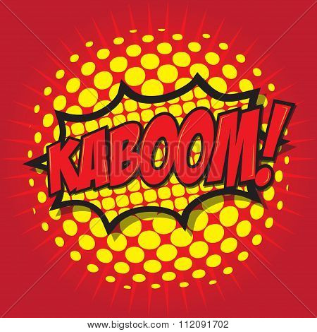 KABOOM! Wording Sound Vector & Photo (Free Trial) | Bigstock