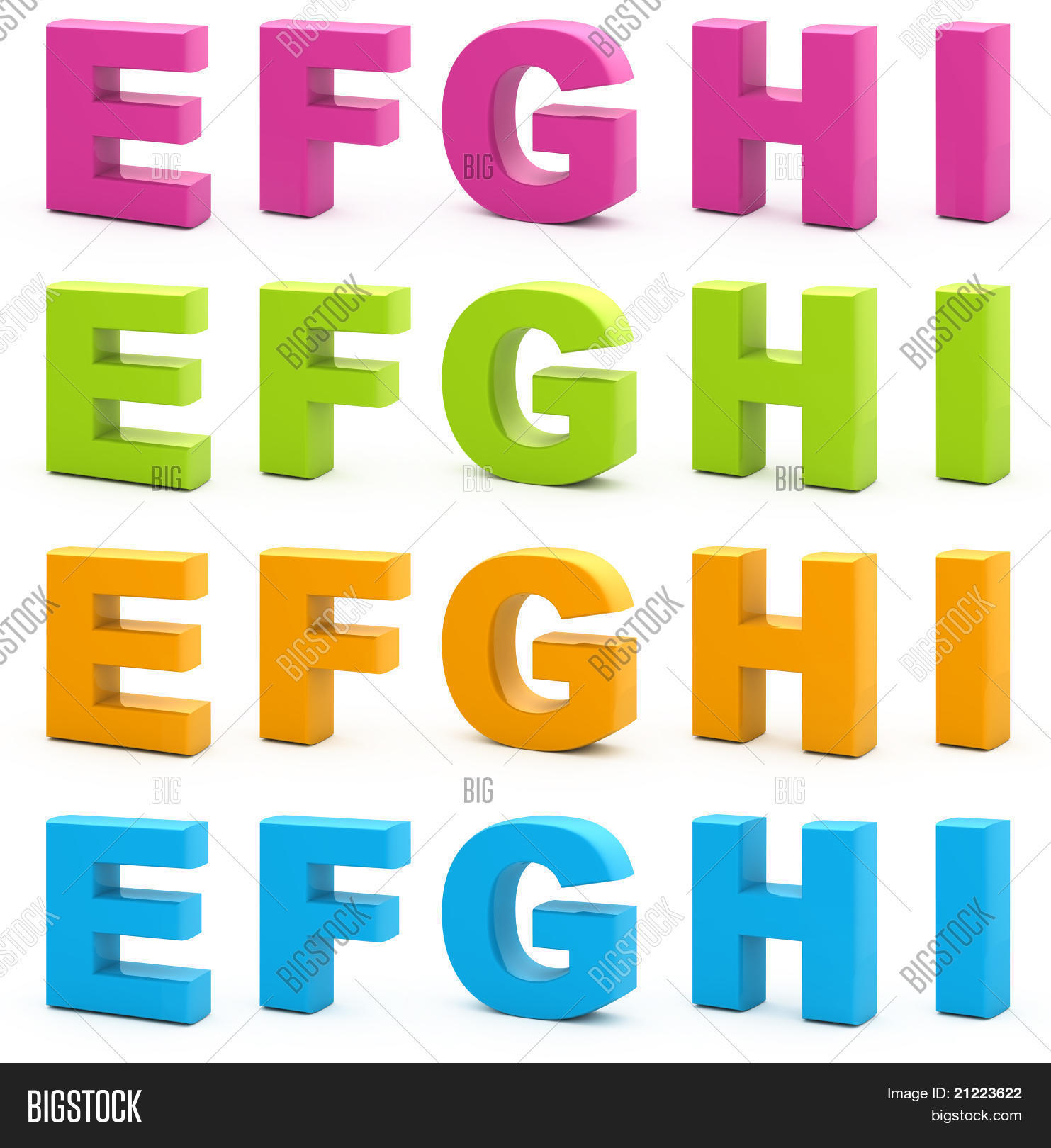 3D Alphabet Image & Photo (Free Trial) | Bigstock