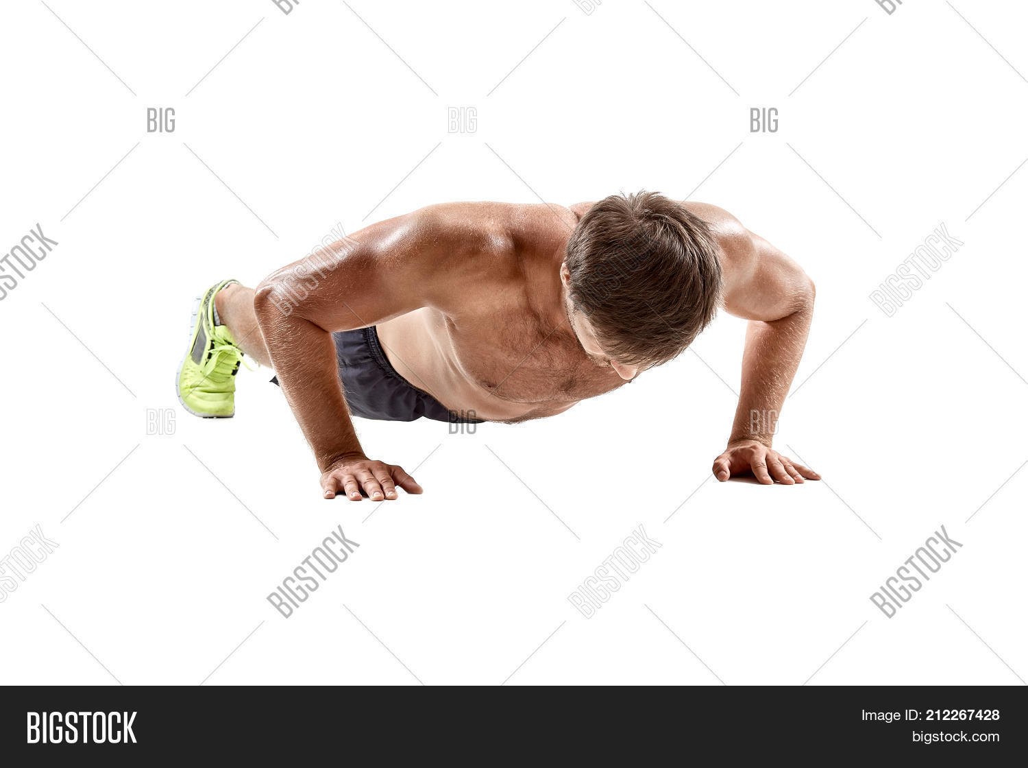Push Fitness Man Doing Image & Photo (Free Trial) | Bigstock