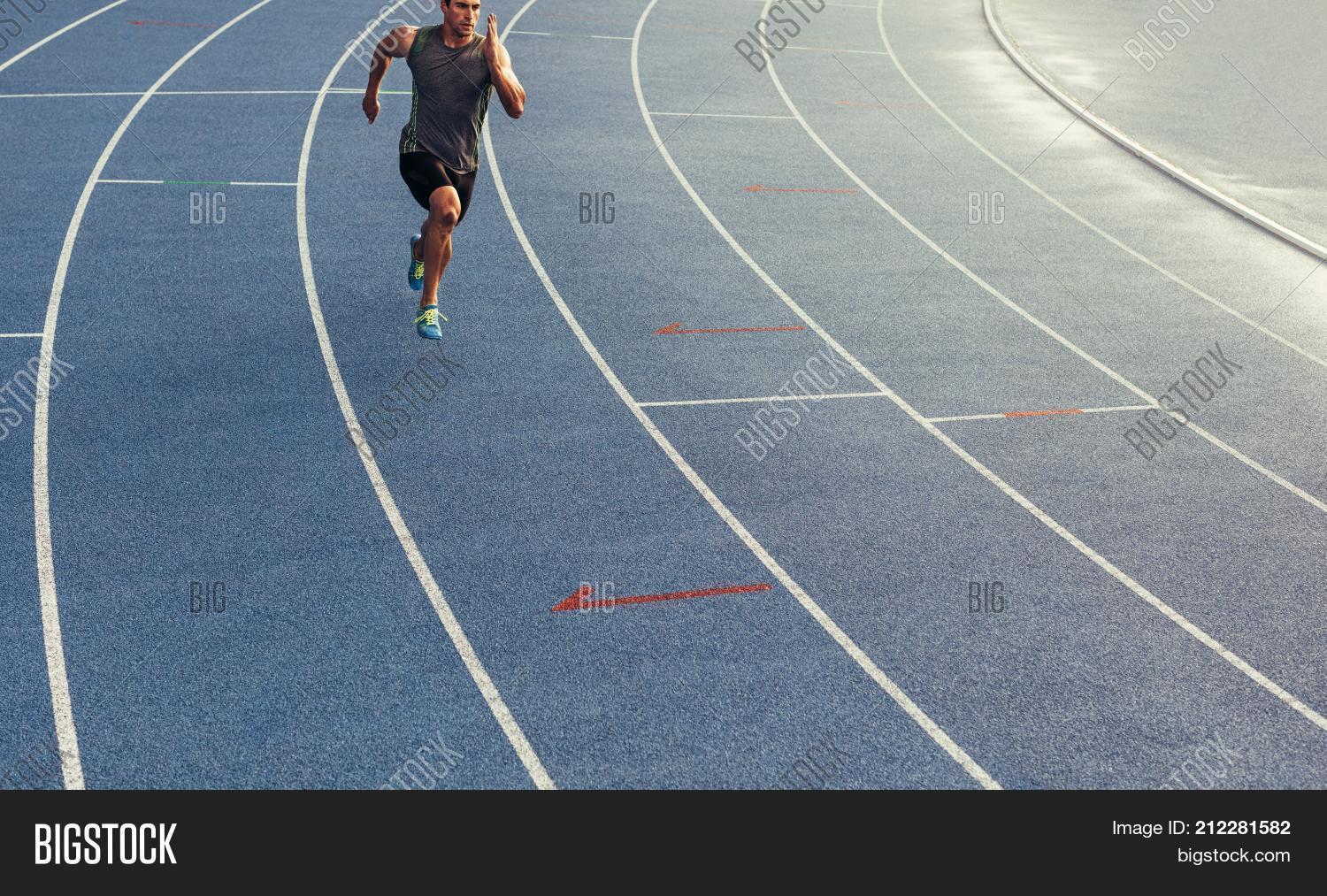 Sprinter Running On Image & Photo (Free Trial) | Bigstock