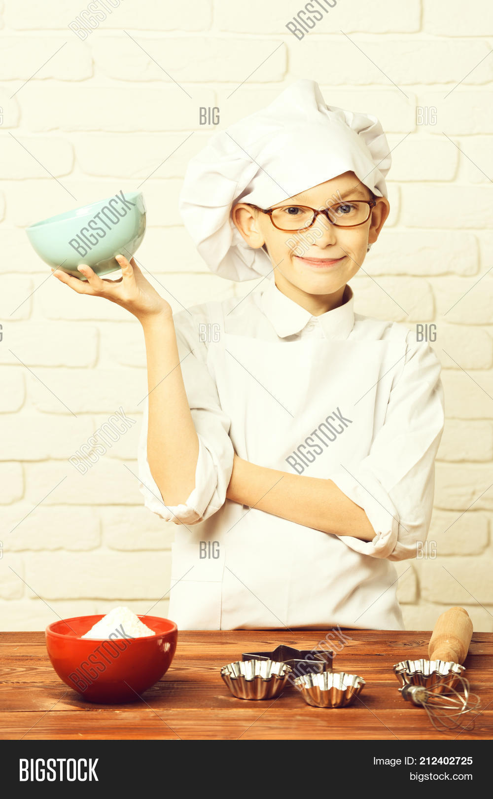 Smiling Boy Cute Cook Image & Photo (Free Trial) | Bigstock