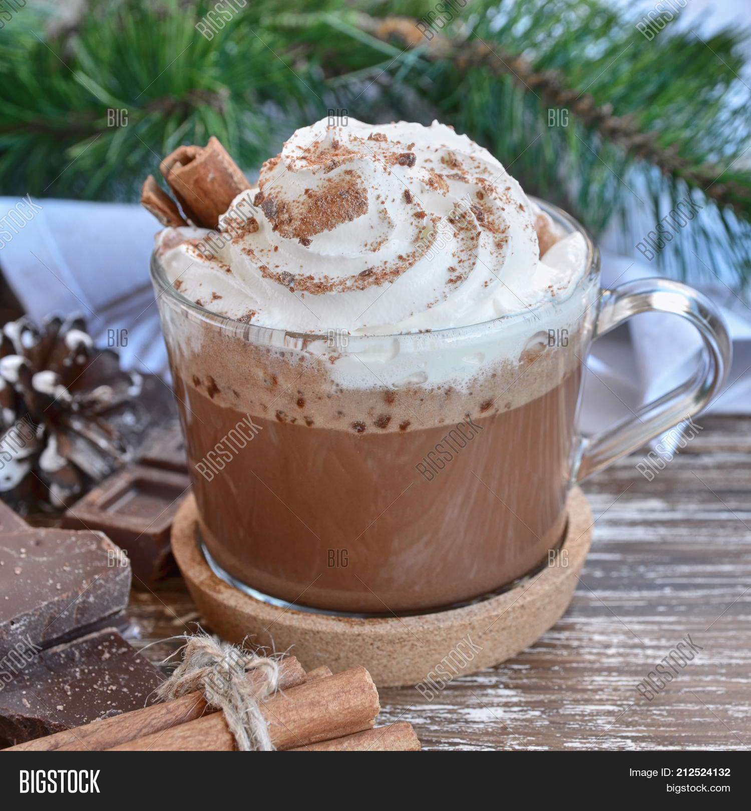 Cup Of Hot Chocolate With Whipped Cream