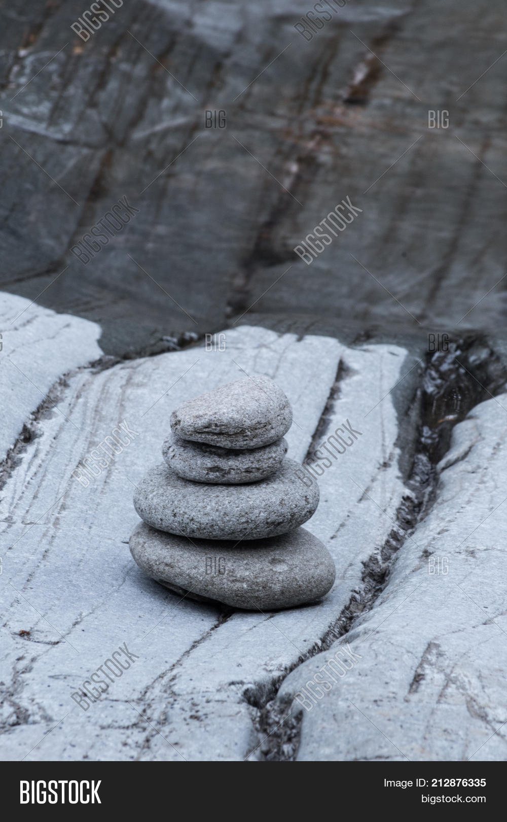 Four Stacked Stones On Image & Photo (Free Trial) | Bigstock