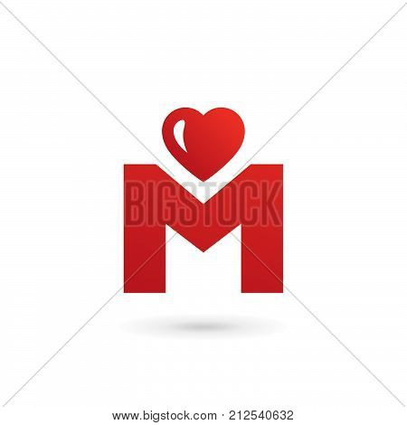 M Letter In Heart