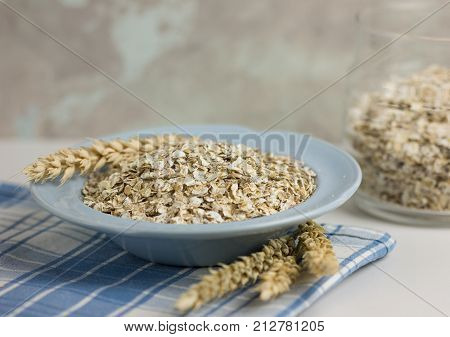 Oat Flakes Oatmeal Image & Photo (Free Trial) | Bigstock