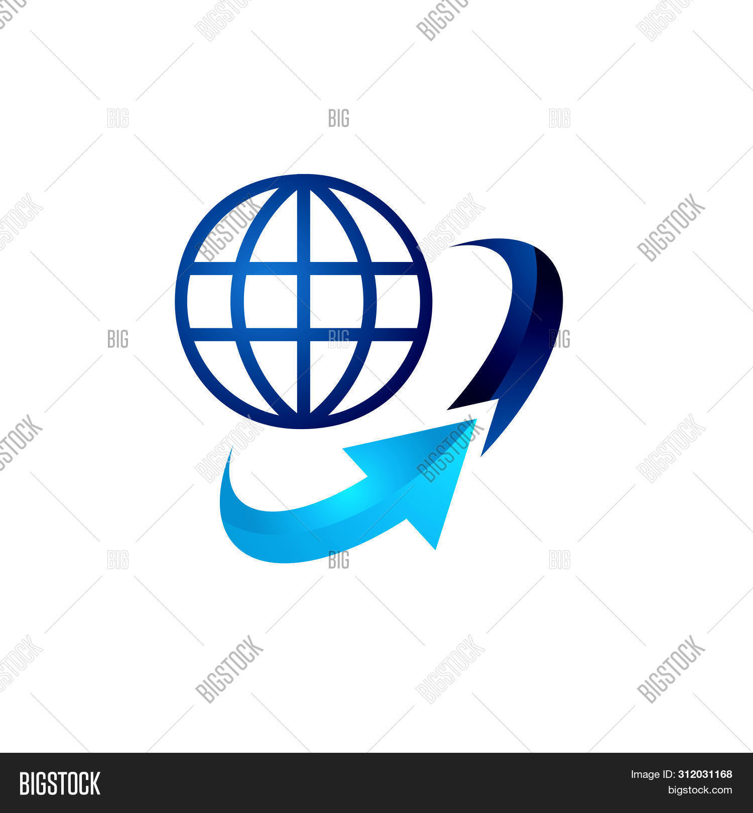 Tech Globe Logo Vector & Photo (Free Trial) | Bigstock