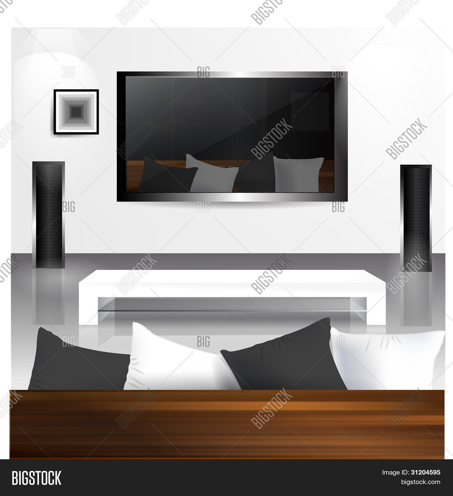 Interior LCD Tv Screen Image & Photo (Free Trial) | Bigstock