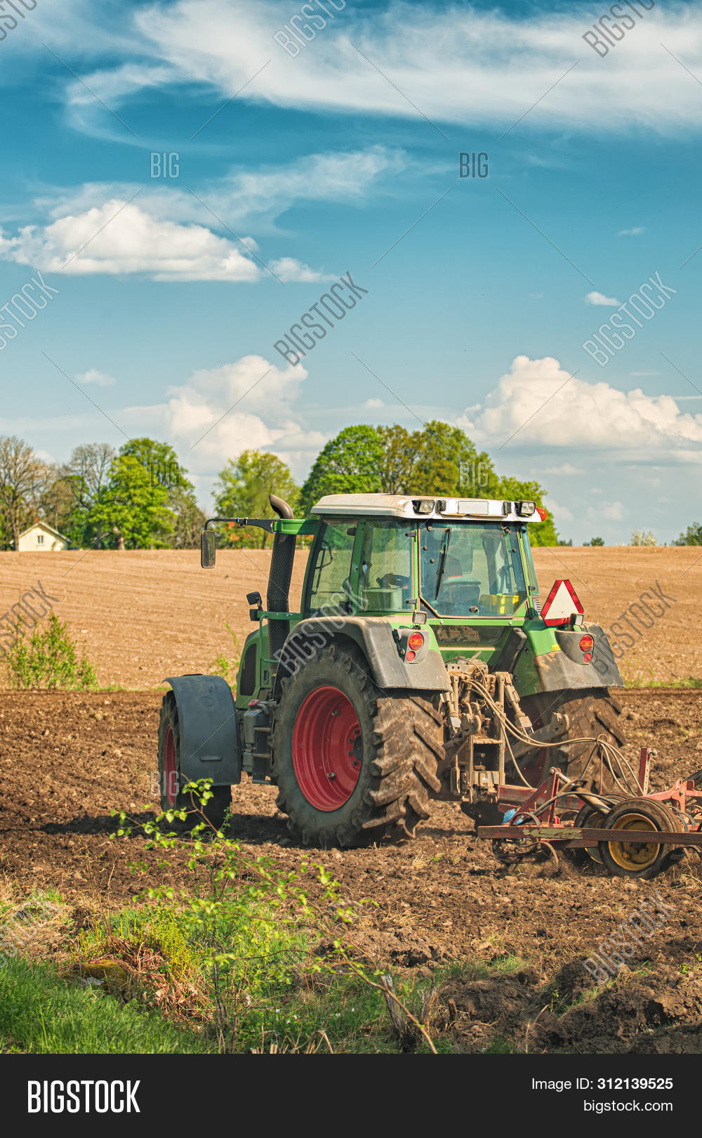 Tractor Working On Image & Photo (Free Trial) | Bigstock
