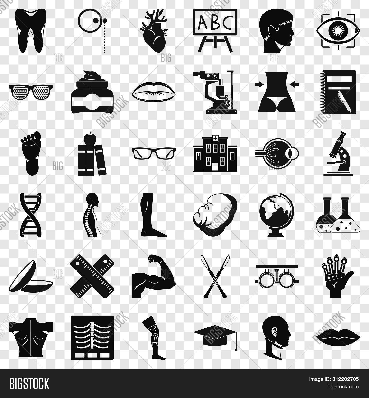Anatomy Icons Set. Image & Photo (Free Trial) | Bigstock