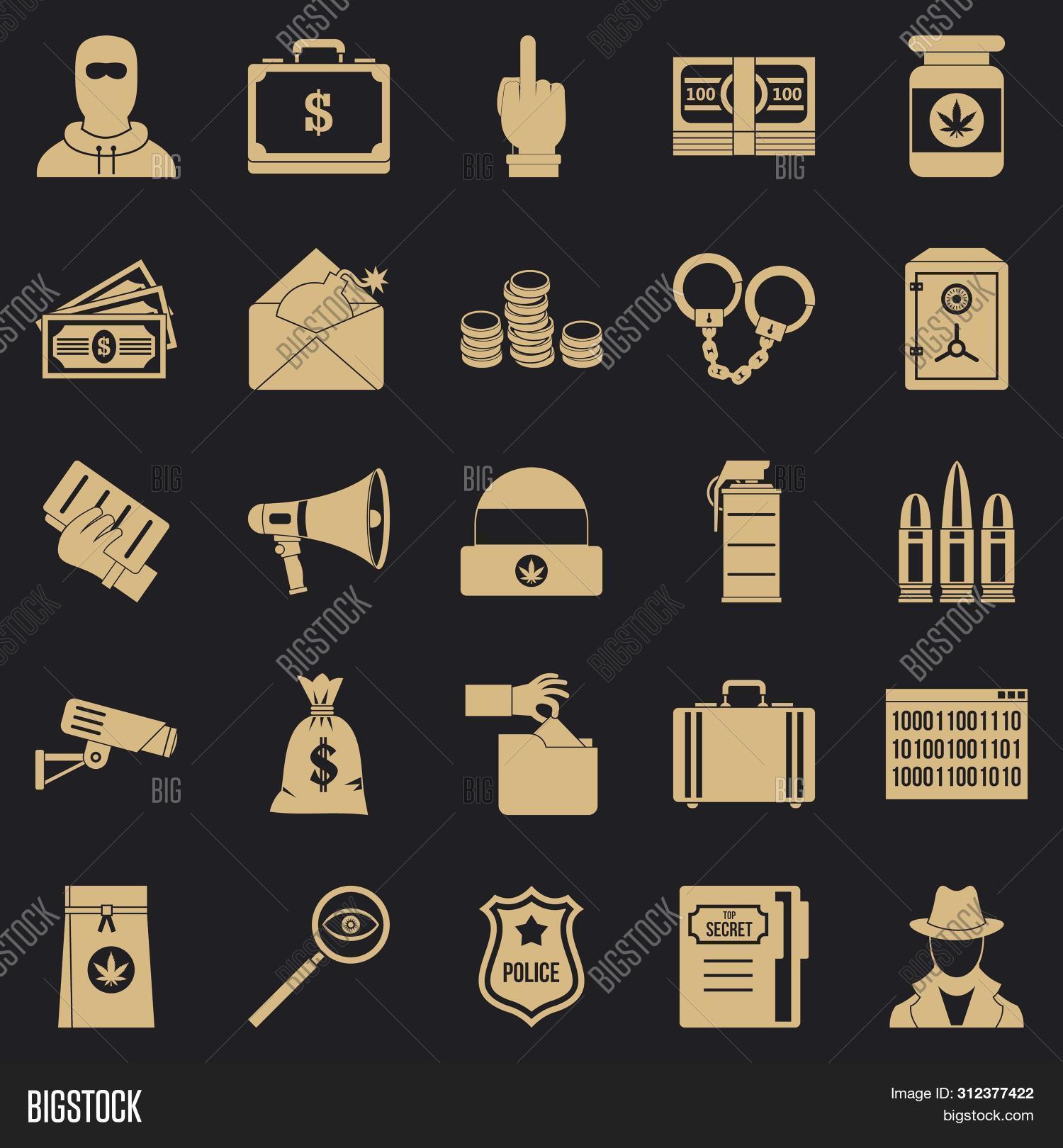 Criminal Offence Icons Image & Photo (Free Trial) | Bigstock
