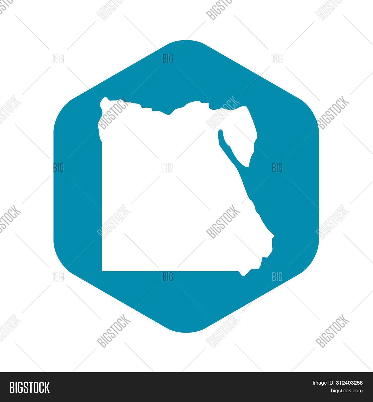 Map Egypt Icon. Simple Image & Photo (Free Trial) | Bigstock