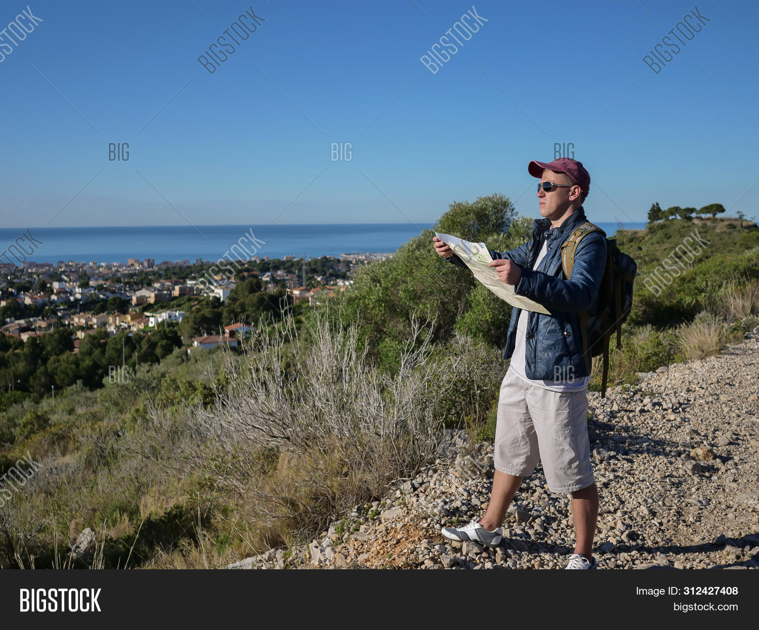 Tourist Guy Map Area Image & Photo (Free Trial) | Bigstock
