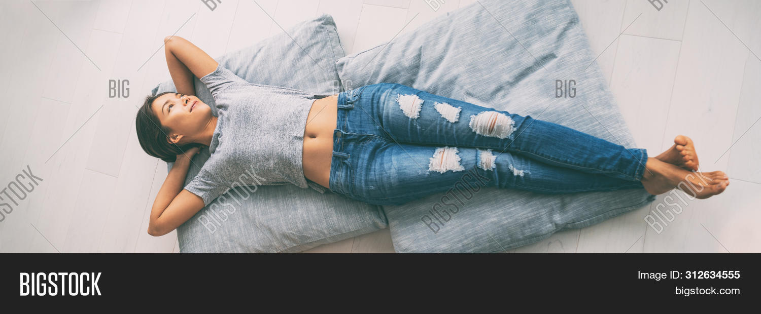 Happy Girl Relaxing Image & Photo (Free Trial) | Bigstock