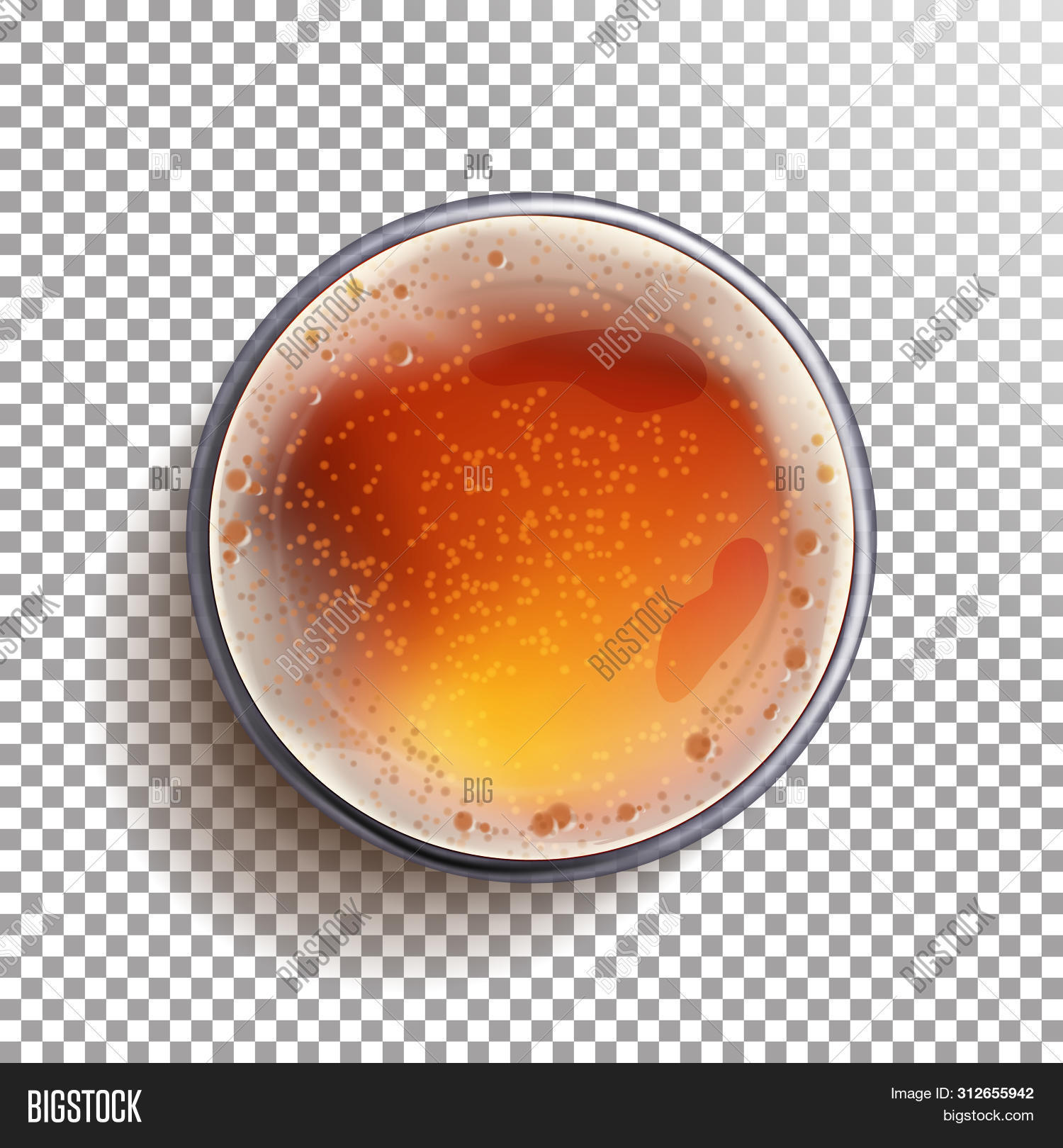 Beer Glass Top View . Image & Photo (Free Trial) | Bigstock