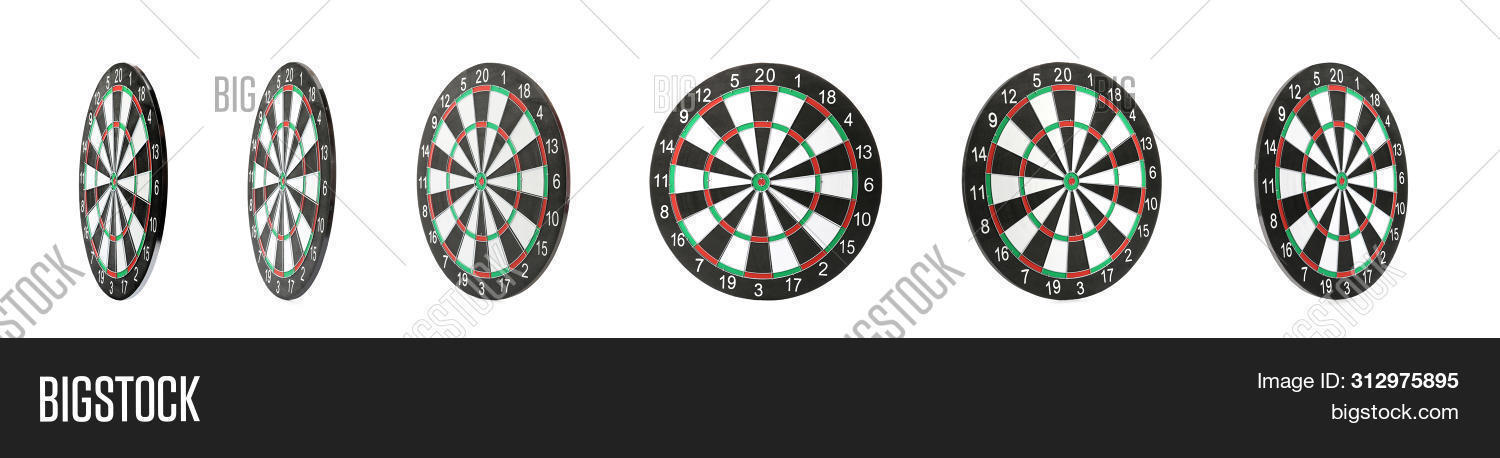 Set Empty Dart Boards Image & Photo (Free Trial) | Bigstock