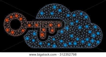 Glowing Mesh Cloud Vector & Photo (Free Trial) | Bigstock