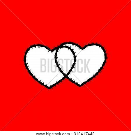 Two Red Love Hearts Joined Images, Illustrations & Vectors (Free ...