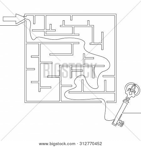 Continuous One Single Vector & Photo (Free Trial) | Bigstock