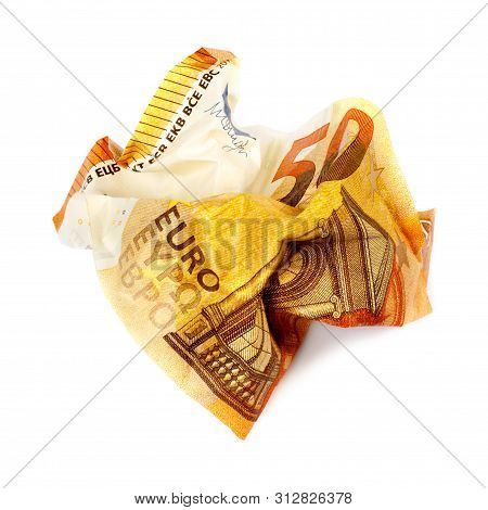 Crumpled Banknote 50 Image & Photo (Free Trial) | Bigstock