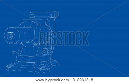 Outline Vise Vector. Vector & Photo (Free Trial) | Bigstock