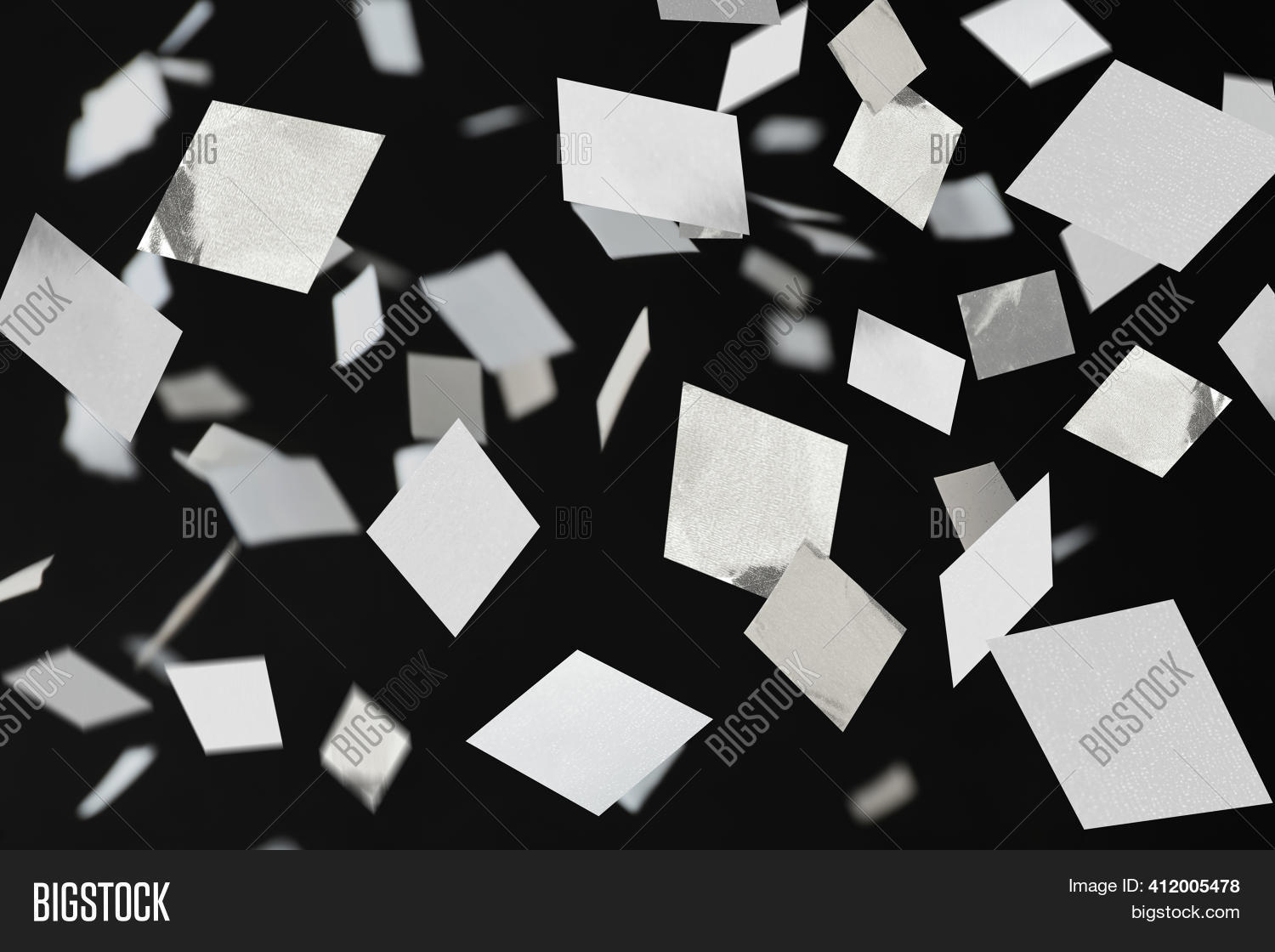 White Confetti Falling Image & Photo (Free Trial) | Bigstock