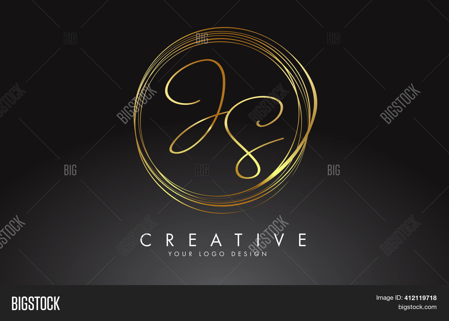Handwritten Js J S Vector & Photo (Free Trial) | Bigstock