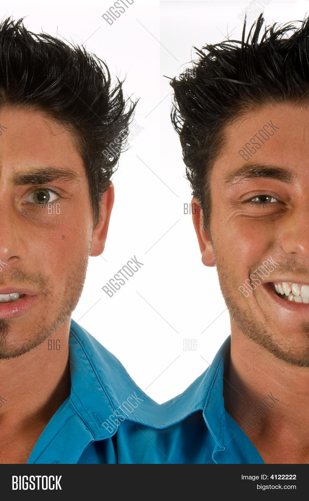 Split Face Image & Photo (Free Trial) | Bigstock