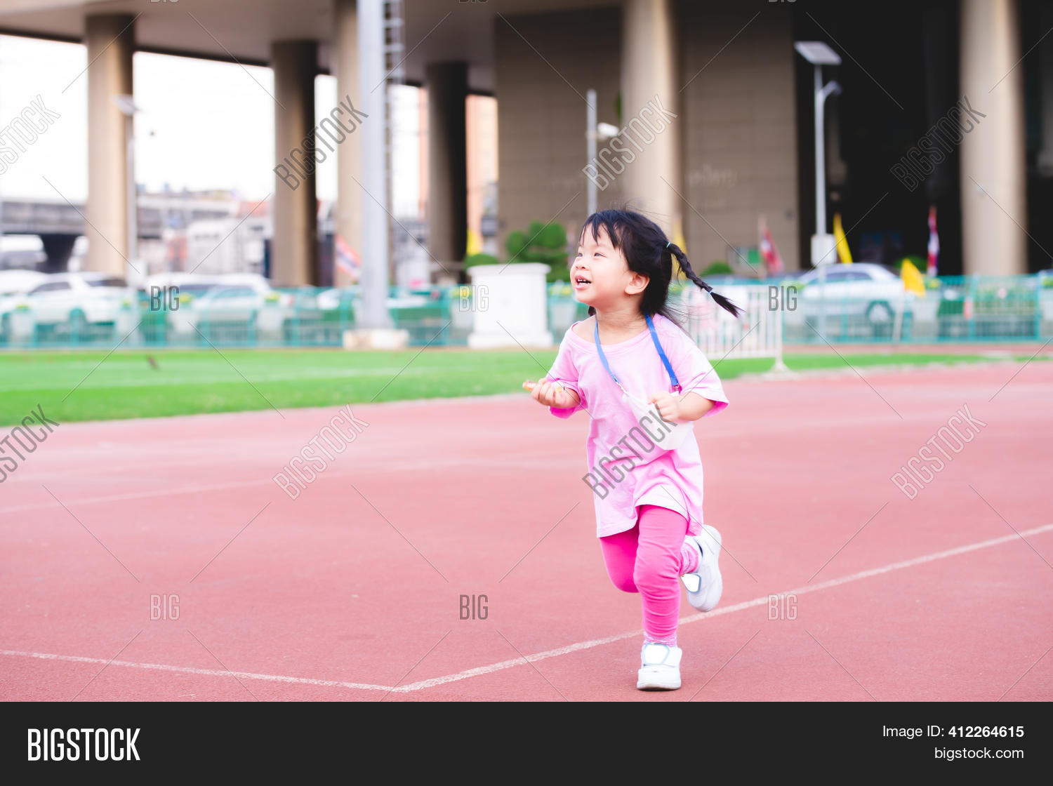Happy Kids Jogging Image & Photo (Free Trial) | Bigstock