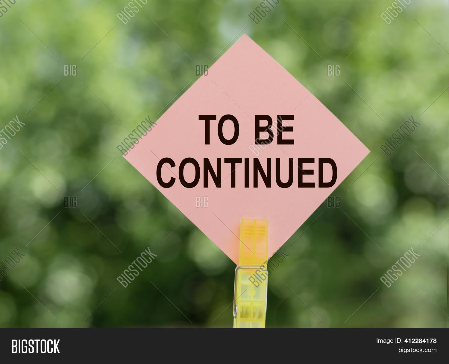 Be Continued - Text On Image & Photo (Free Trial) | Bigstock