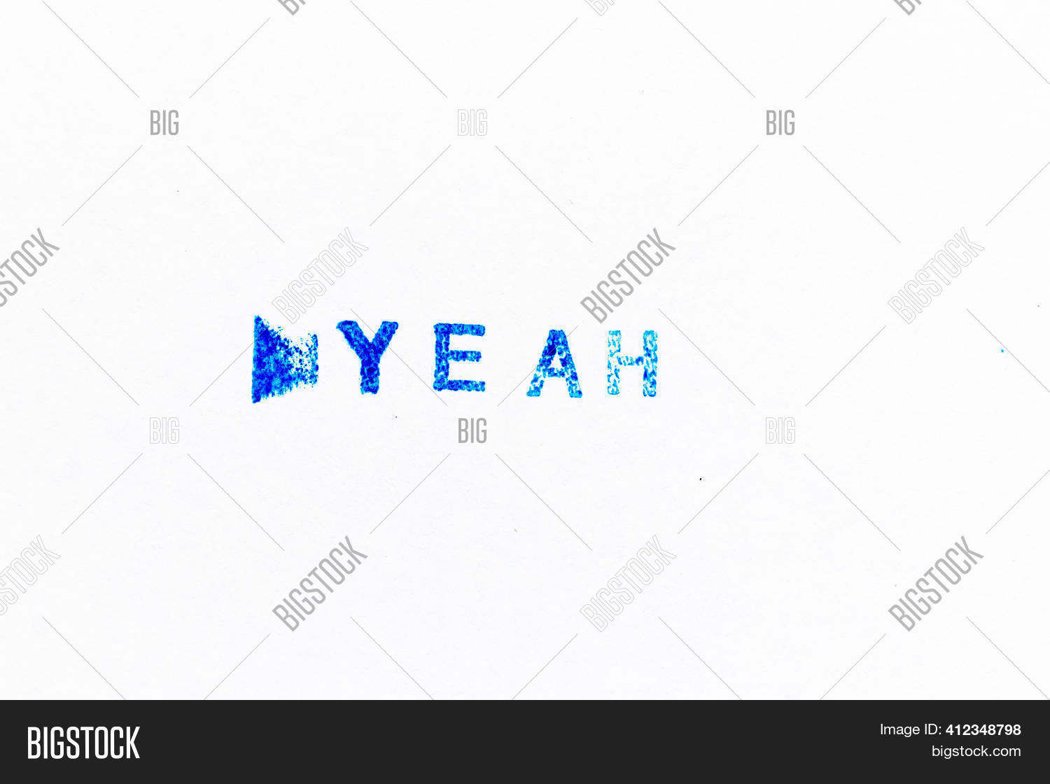 Blue Color Ink Rubber Image & Photo (Free Trial) | Bigstock