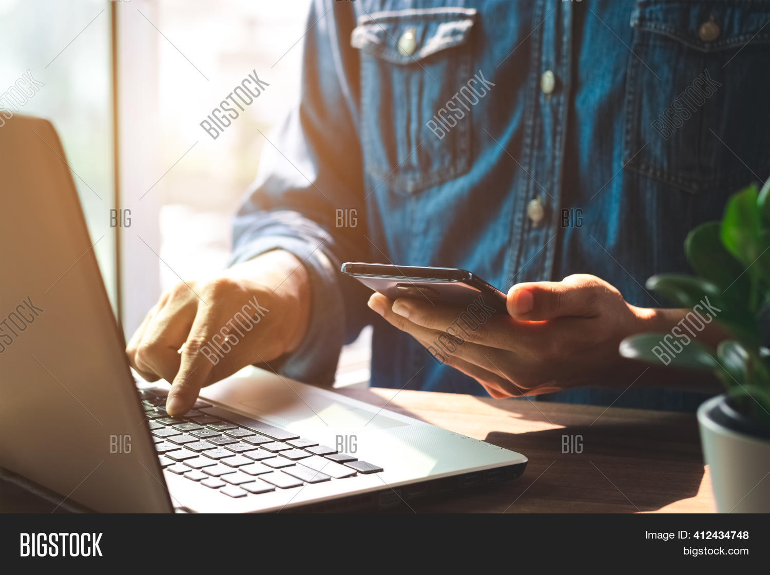 Work Using Mobile Image & Photo (Free Trial) | Bigstock