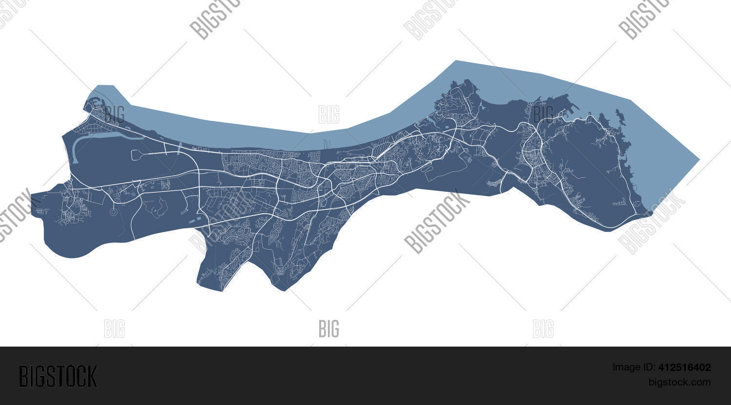 Muscat Map. Detailed Vector & Photo (Free Trial) | Bigstock