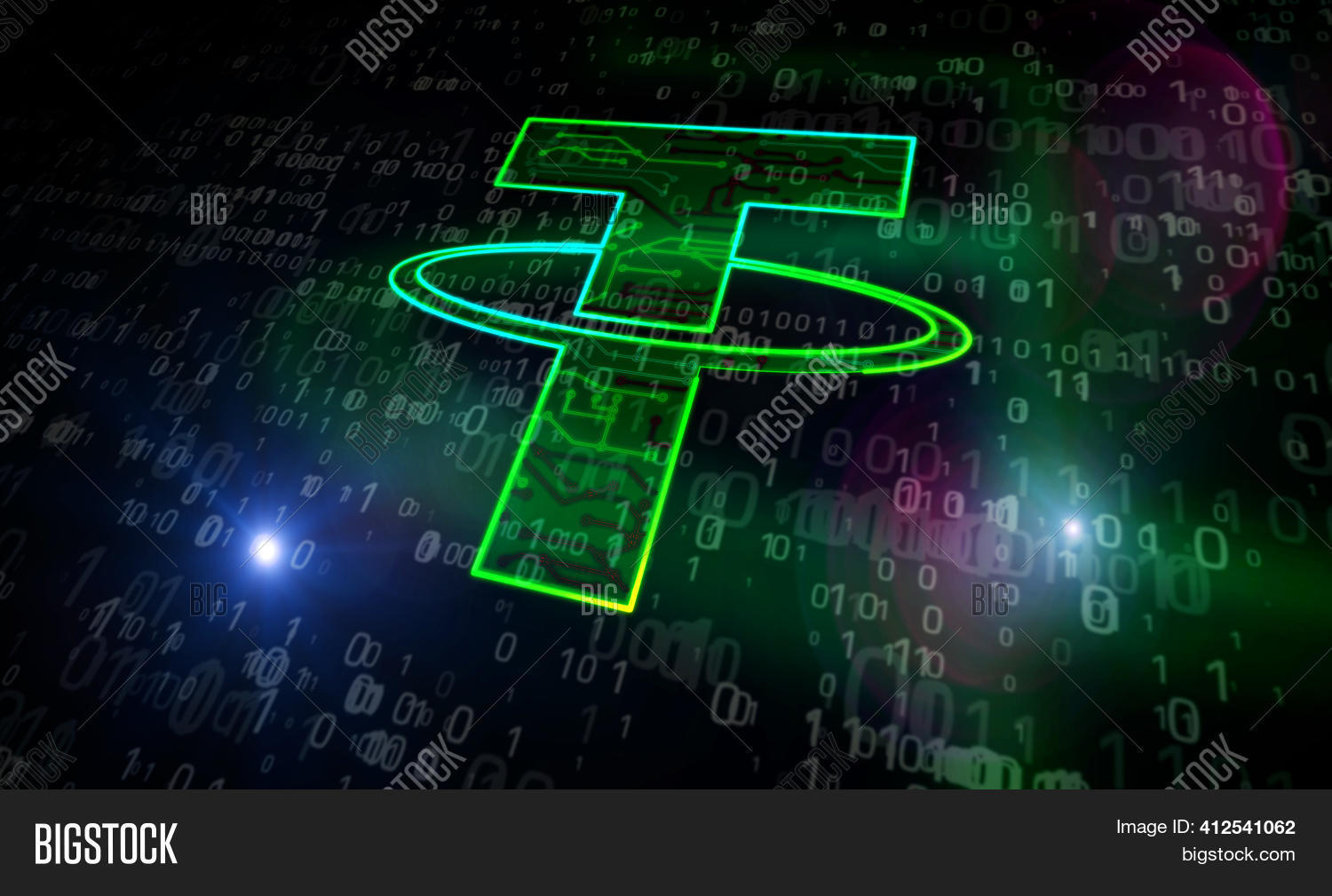 Tether Symbol Abstract Image & Photo (Free Trial) | Bigstock