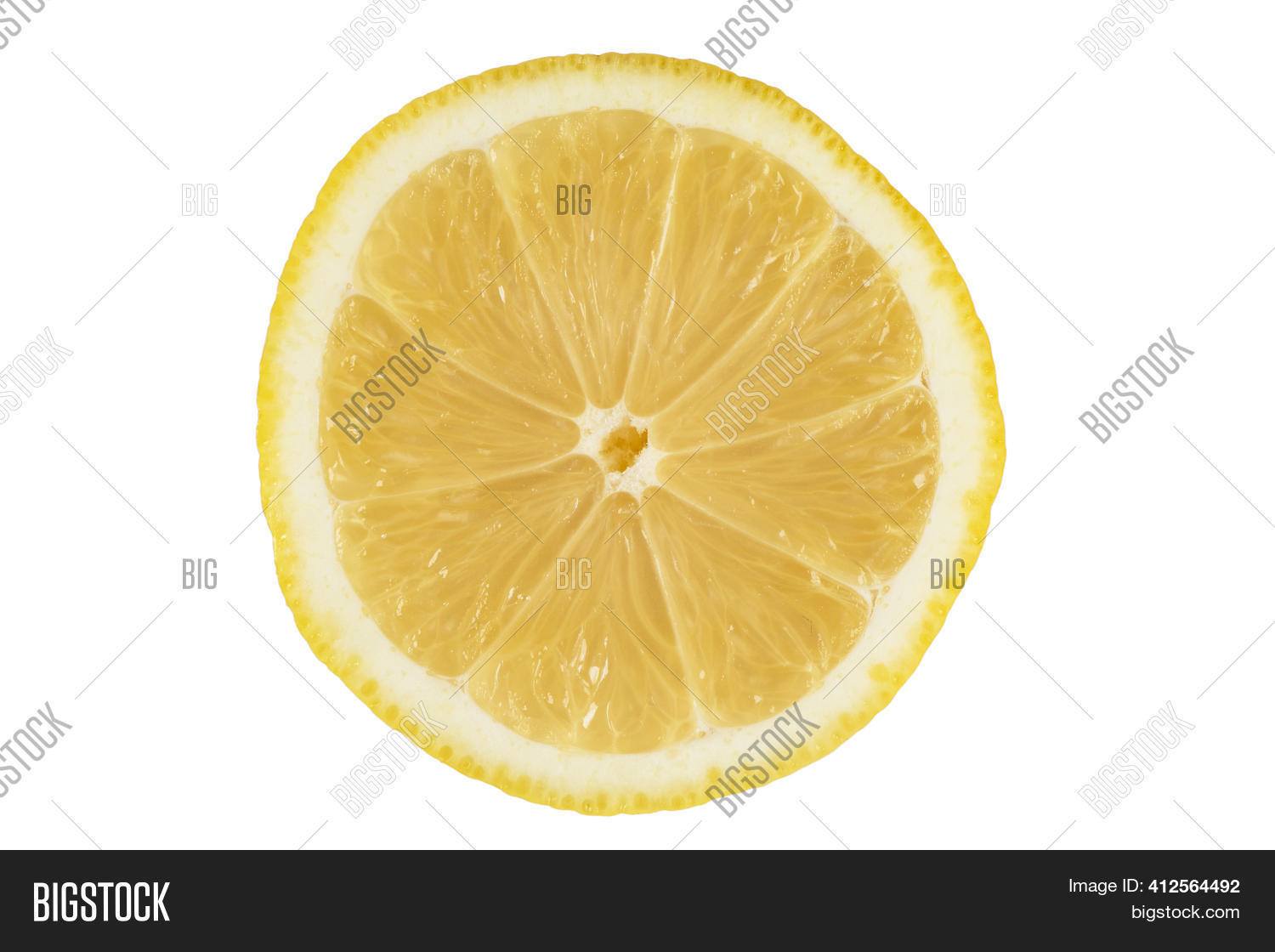 Lemon. Isolated Slice Image & Photo (Free Trial) | Bigstock