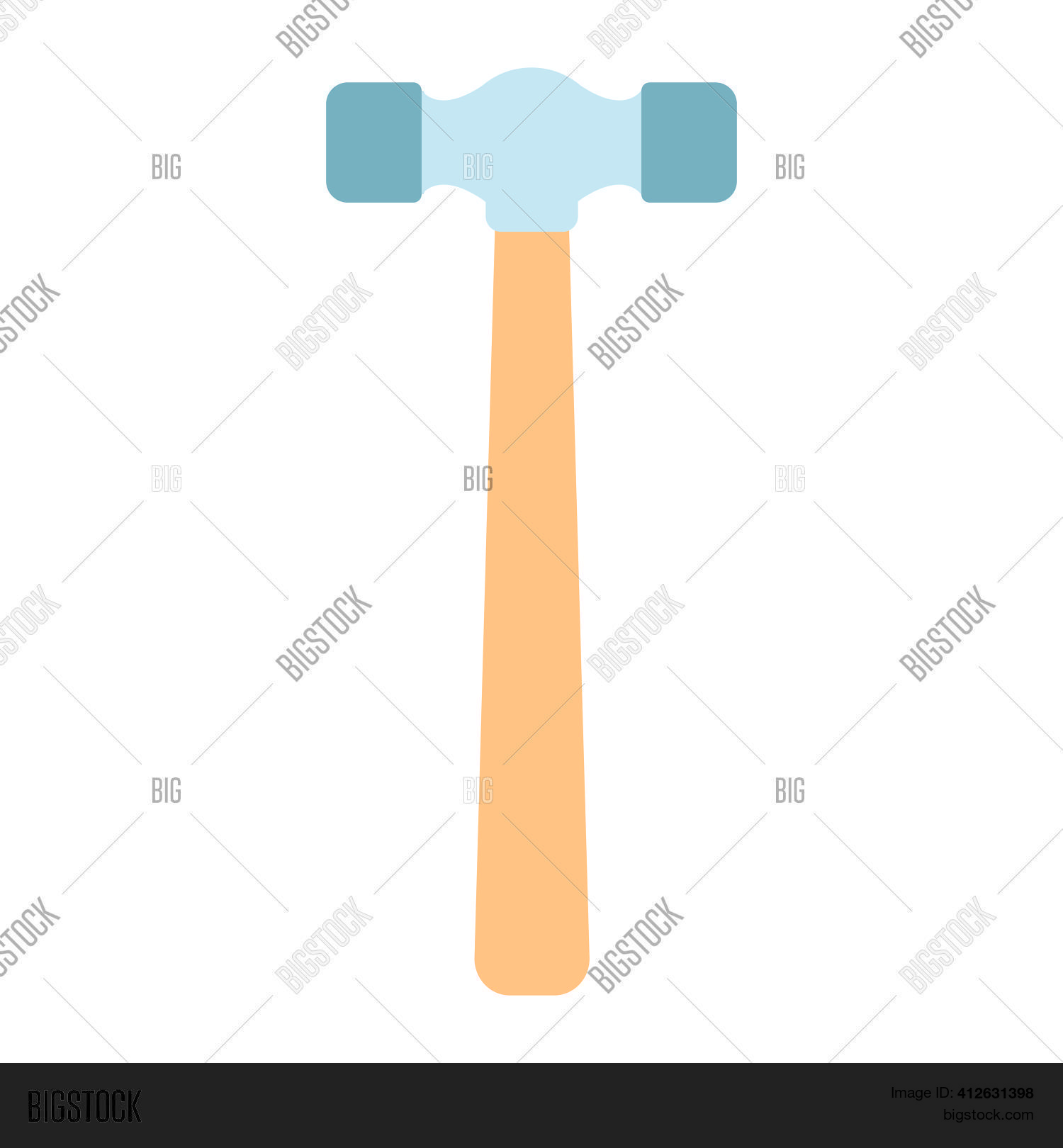 Hammer Tool Vector Vector & Photo (Free Trial) | Bigstock