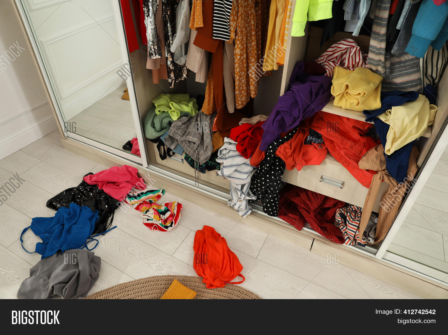Messy Wardrobe Image & Photo (Free Trial) | Bigstock