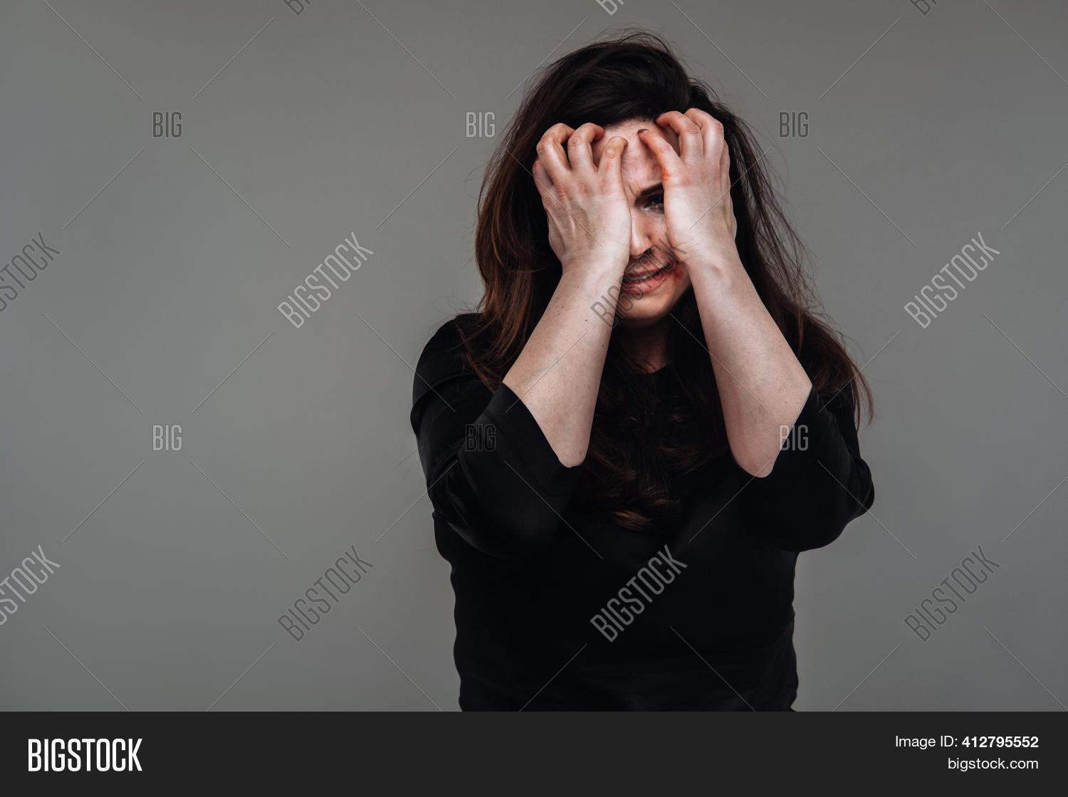 Battered Woman Black Image & Photo (Free Trial) | Bigstock