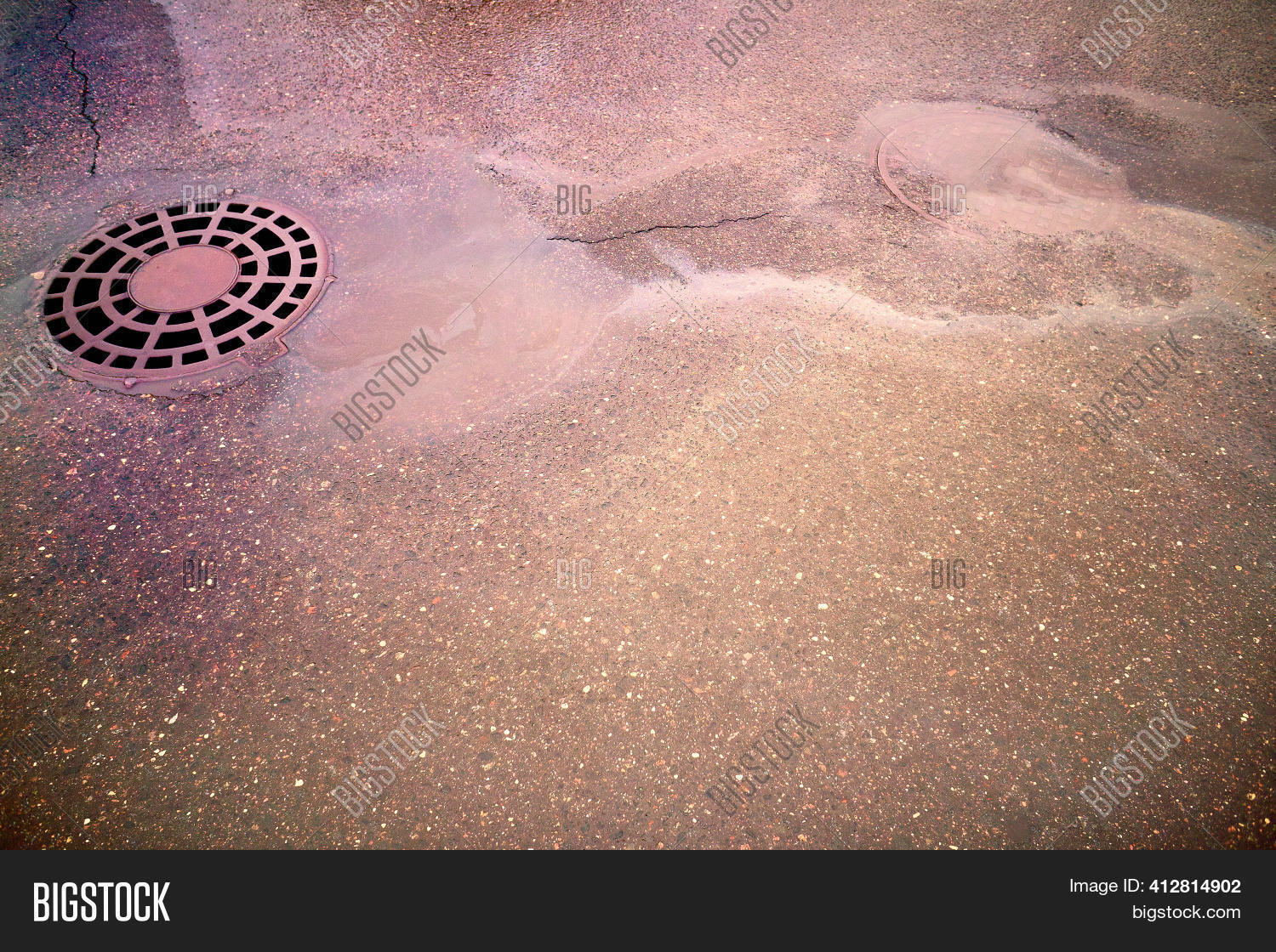 Oil Slick On Asphalt Image & Photo (Free Trial) | Bigstock