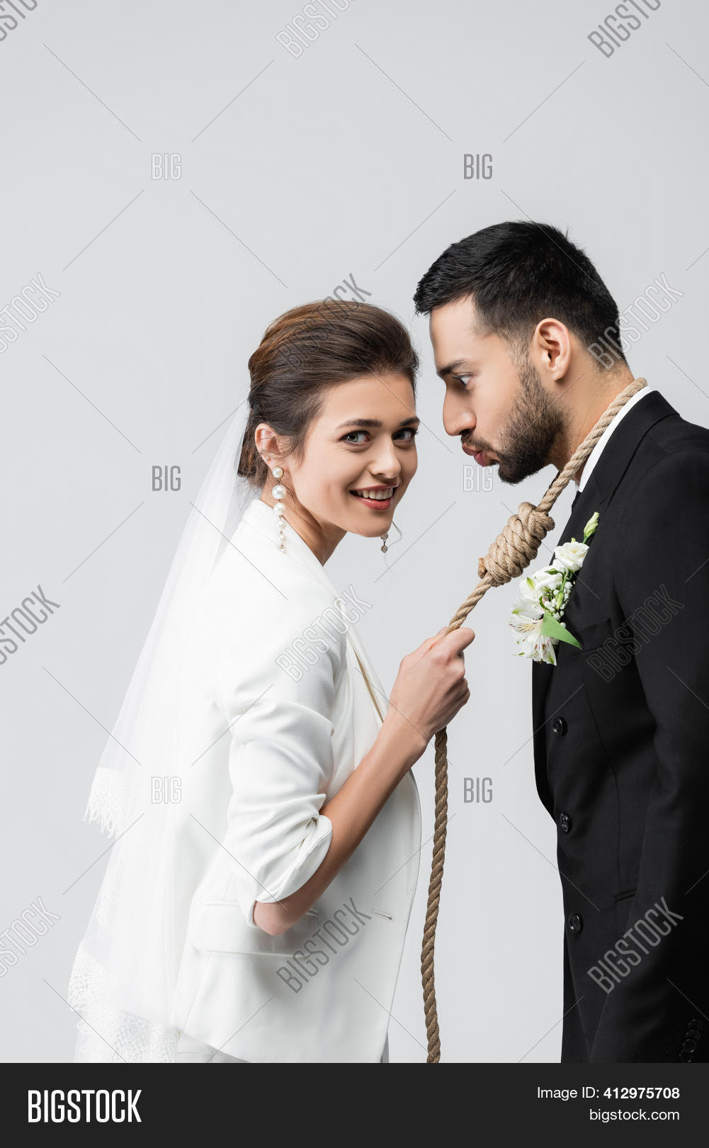 Cheerful Bride Holding Image & Photo (Free Trial) | Bigstock