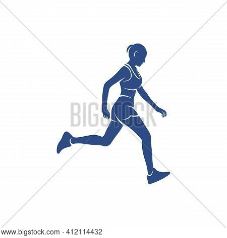 Female Runner Vector & Photo (Free Trial) | Bigstock