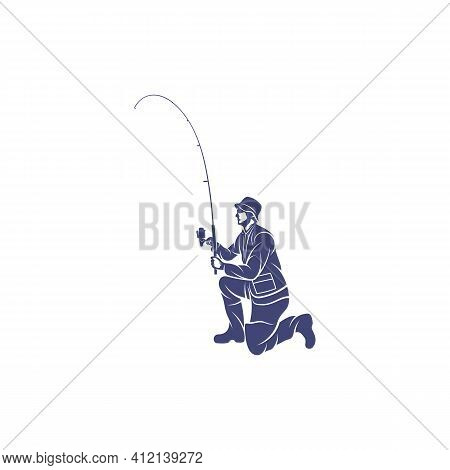 Angler Design Vector Vector & Photo (Free Trial) | Bigstock